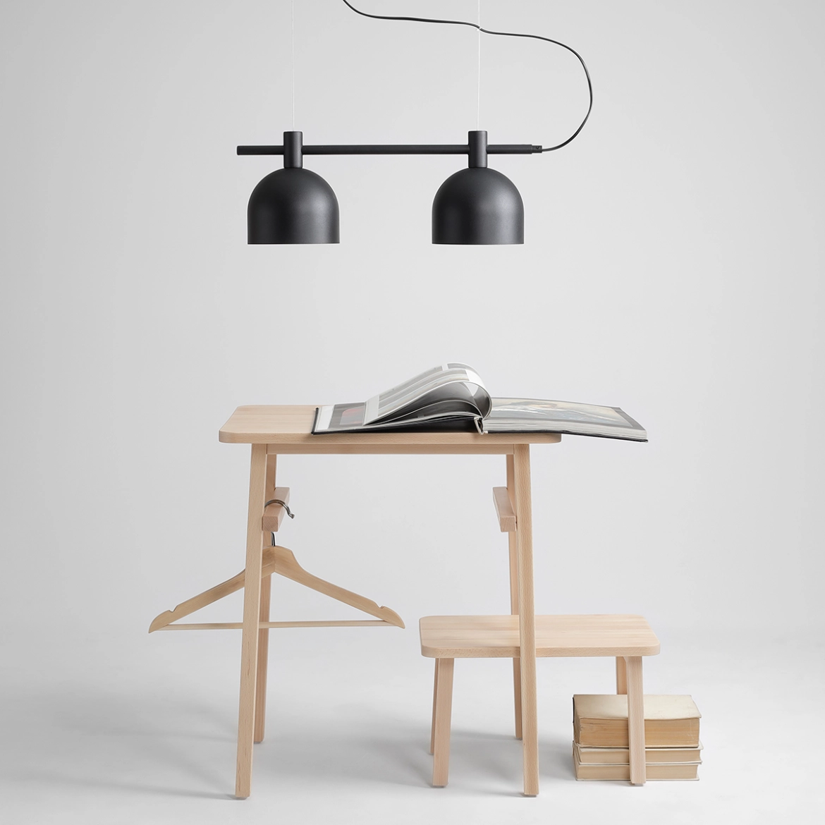 BERYL 2 BLACK pendant lamp